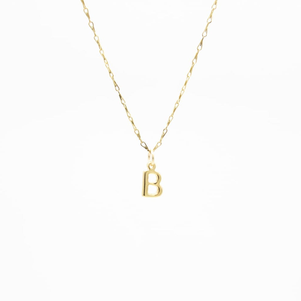 Collar de Inicial Mini - Chapa de Oro – Pearlagom